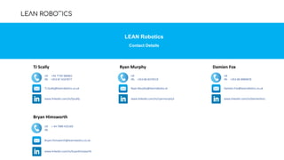 LEAN Robotics - Service Offerings | PPT