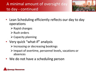 Lean Schedulng Case Study Providence Oct 09 | PPT