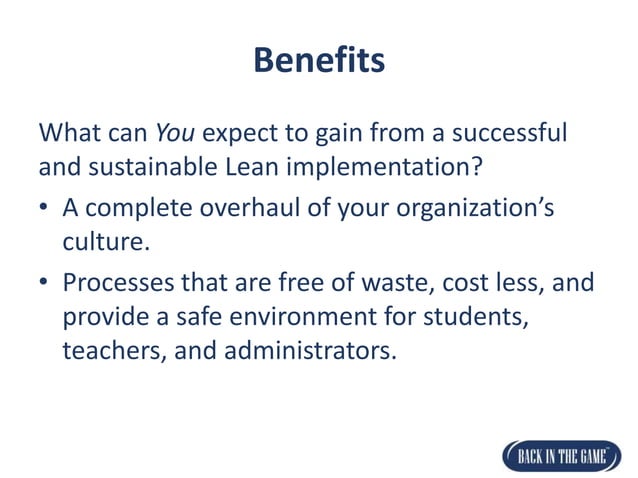 Lean schools | PPT
