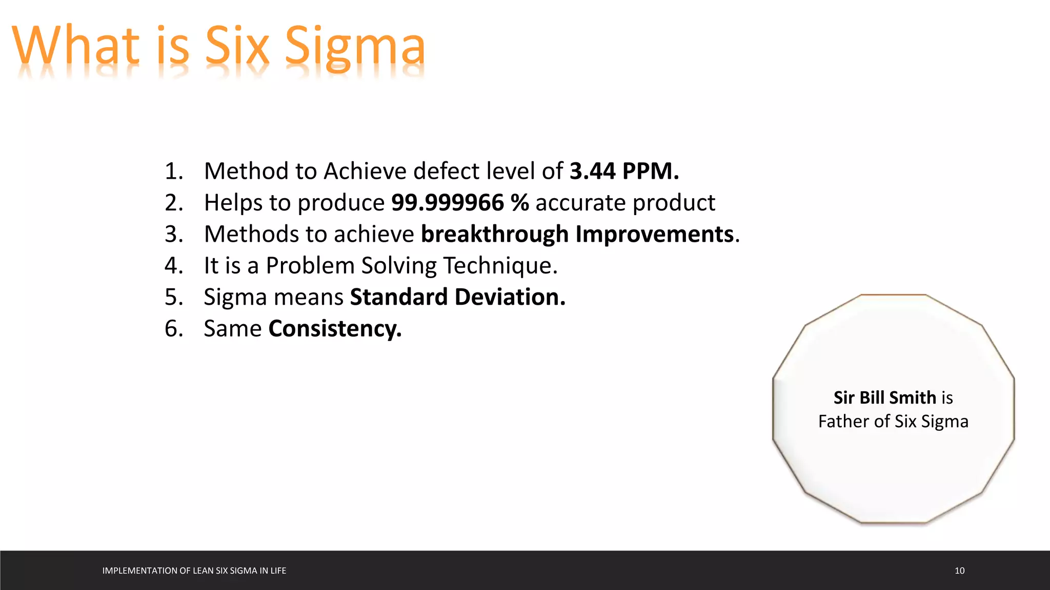 Lean six sigma | PPT