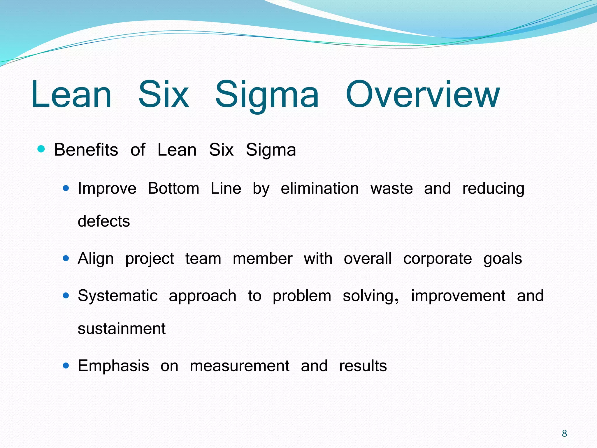 Lean six sigma - Waste elimination (Yellow Belt) | PPTX