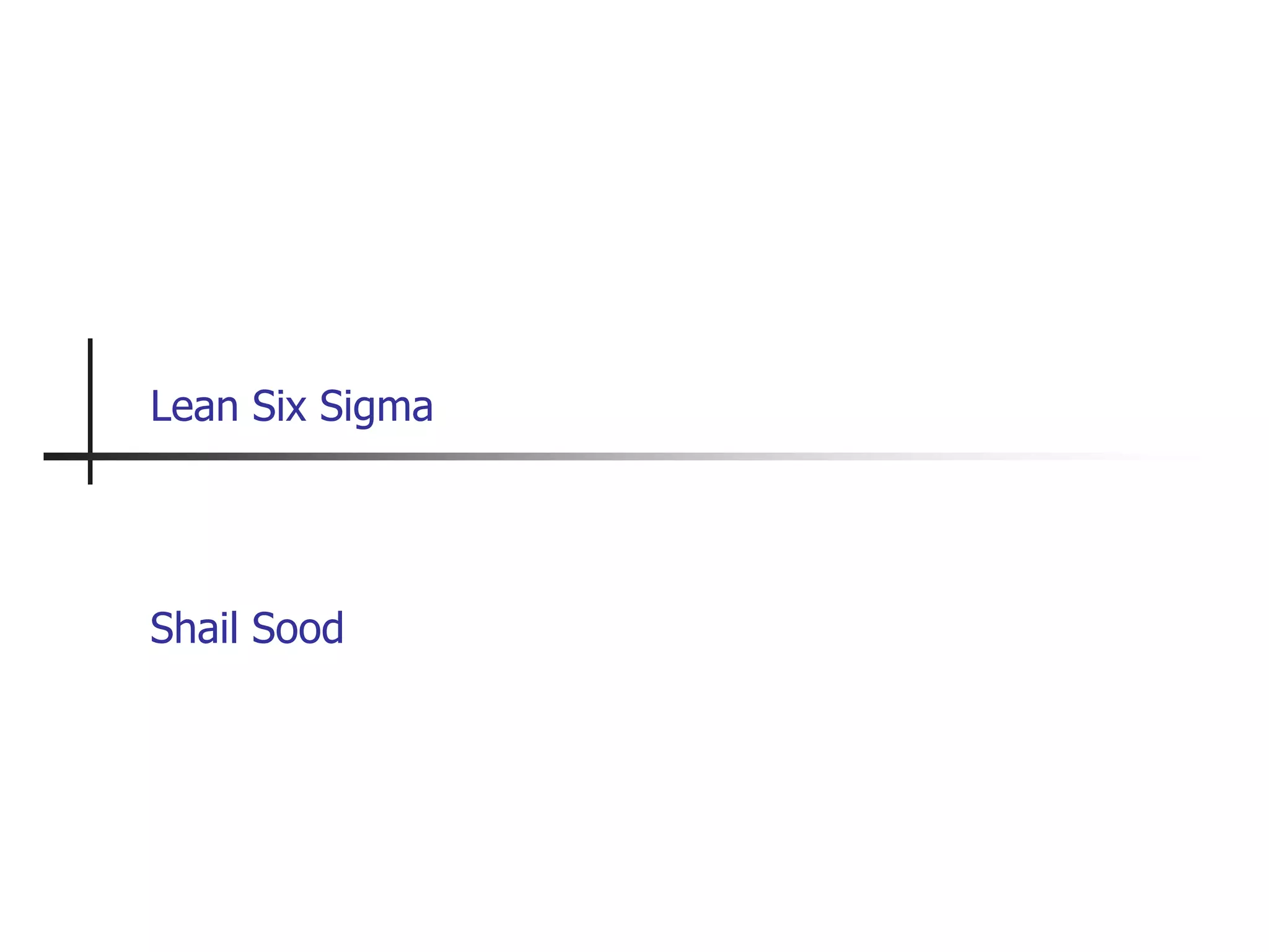 Lean Six Sigma 101 | PDF