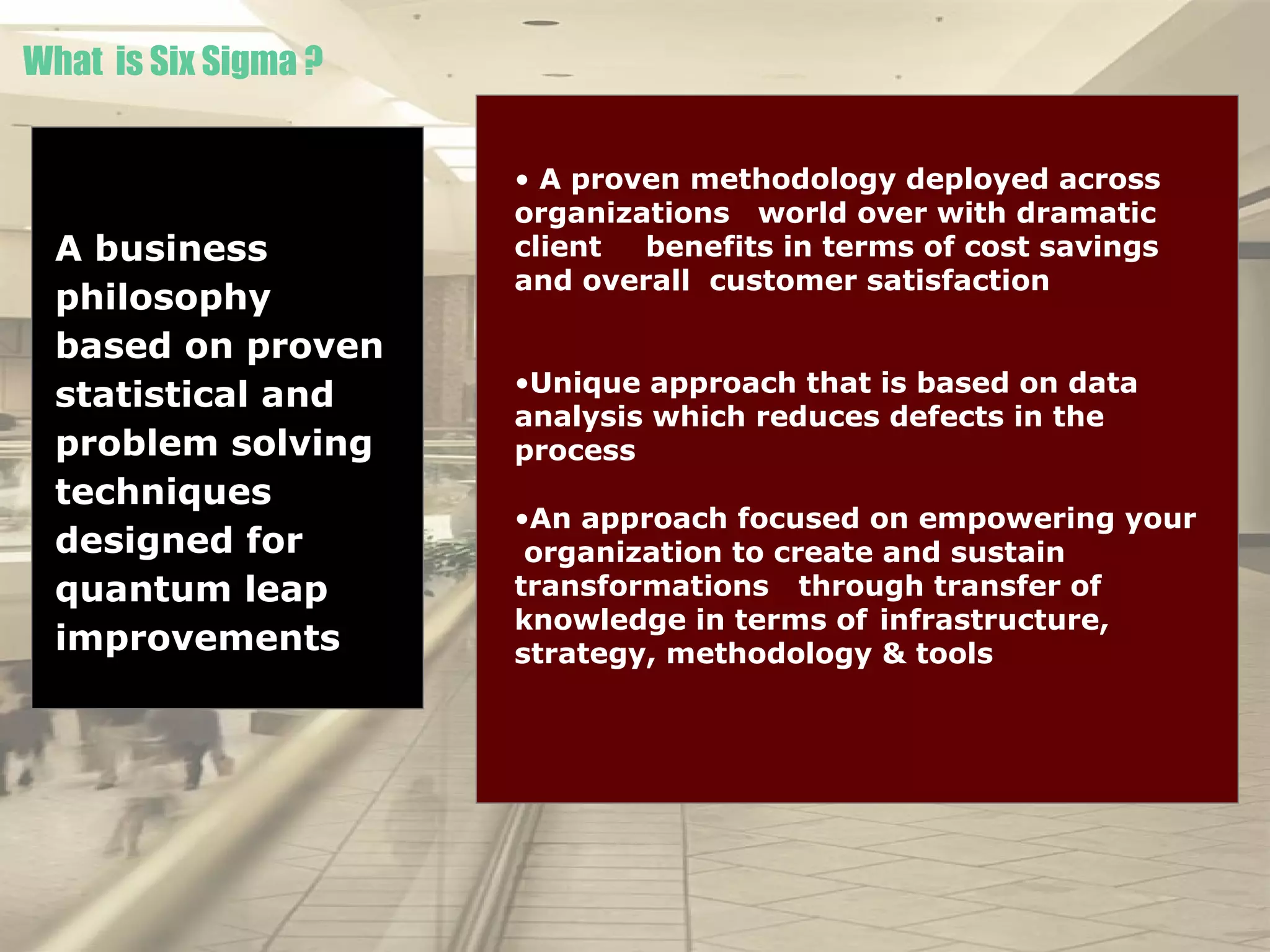 Lean six sigma and process excellence ppt | PPT
