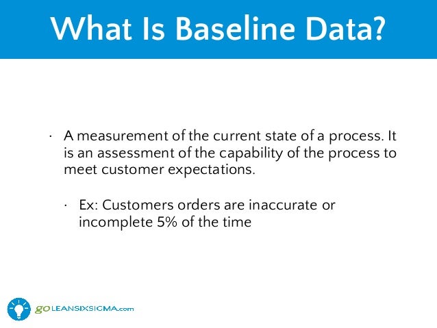 Lean Six Sigma Baseline Data - GoLeanSixSigma.com