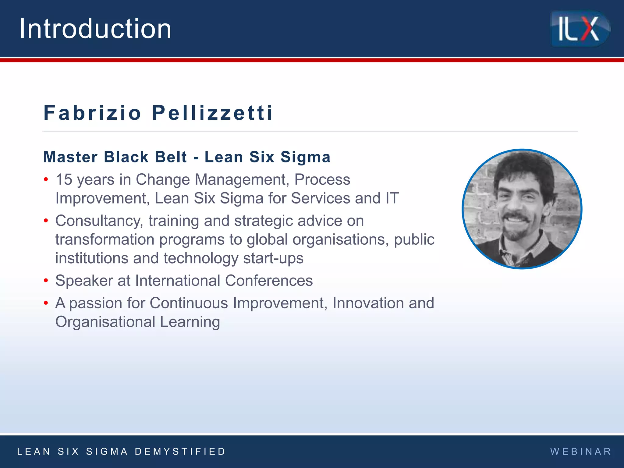 Lean six sigma demystified webinar | PPTX