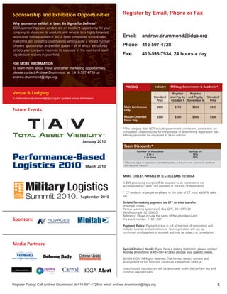 Lean Six Sigma For Defense 2009 | PDF