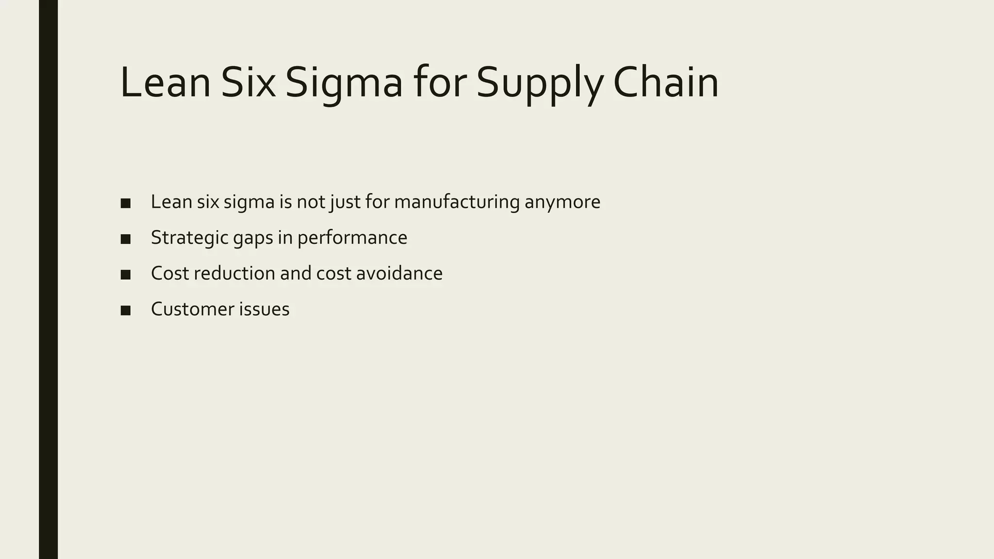 Lean six sigma foundations | PPT
