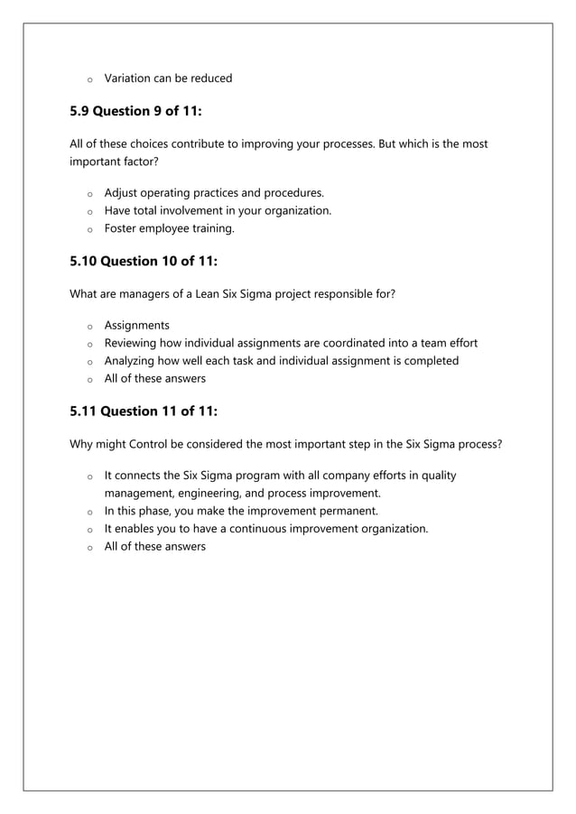 Lean Six Sigma Foundations | PDF | Mechanical and Industrial Engineering Industry | Industries