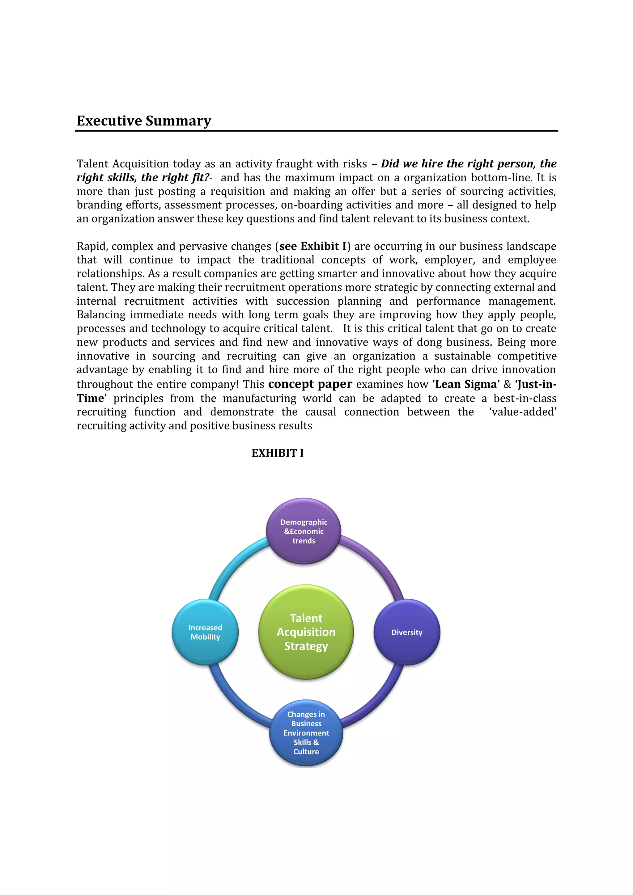 lean six sigma in talent acquisition | PDF