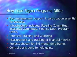 Lean Six Sigma Leadership 062507 | PPT
