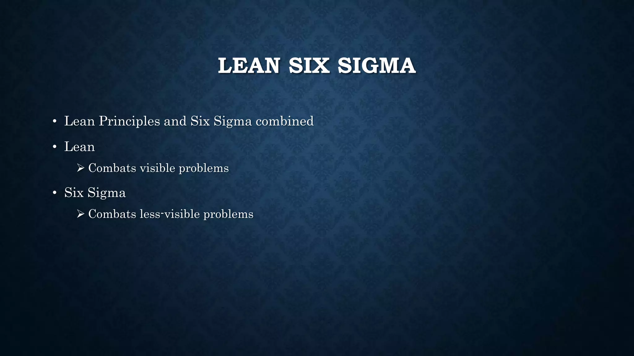 Lean Six Sigma Foundations | PPTX