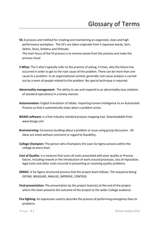 Lean Six Sigma Manual | PDF | Business Expos & Conferences | Events