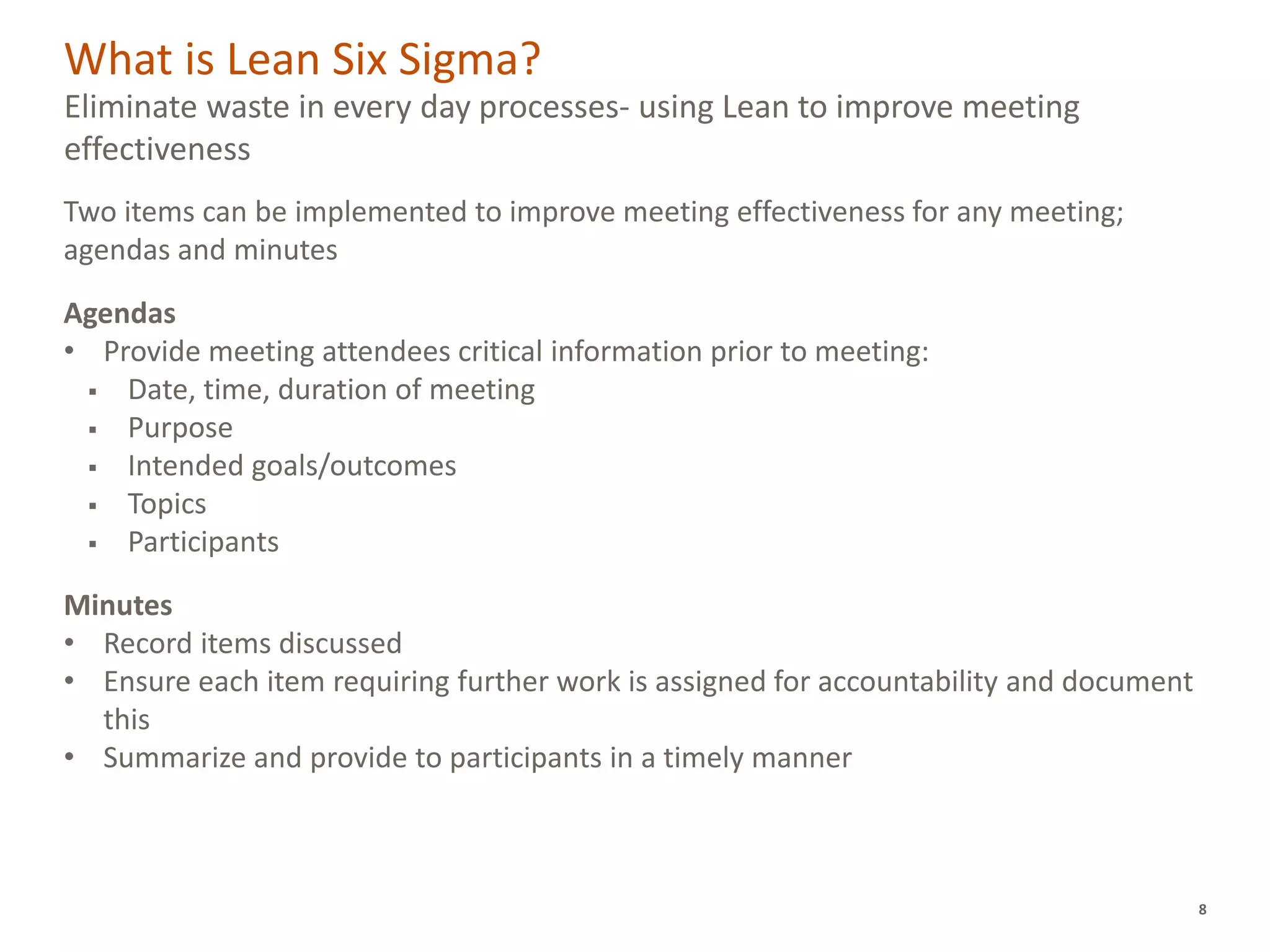 Lean Six Sigma Overview (print version) | PPT