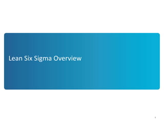 Lean Six Sigma Overview (print version) | PPT