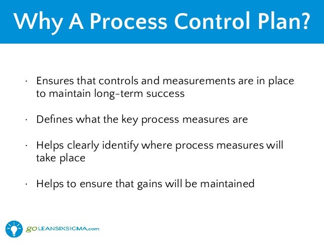 Lean Six Sigma Process Control Plan - GoLeanSixSigma.com