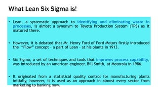 Lean Six Sigma - Concept & Application | PPT