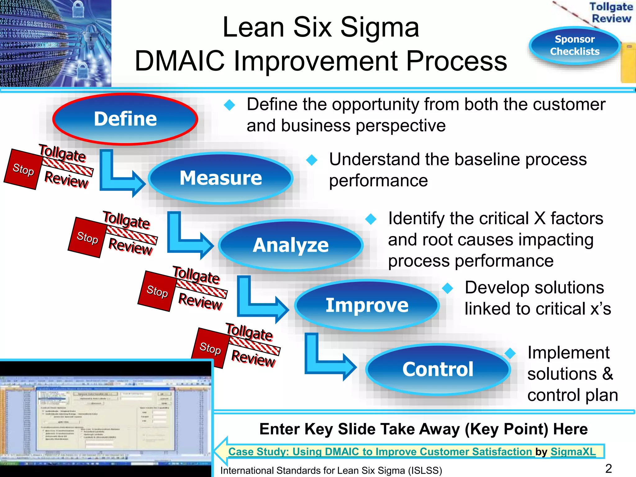Lean six sigma tollgate checklists | PPTX