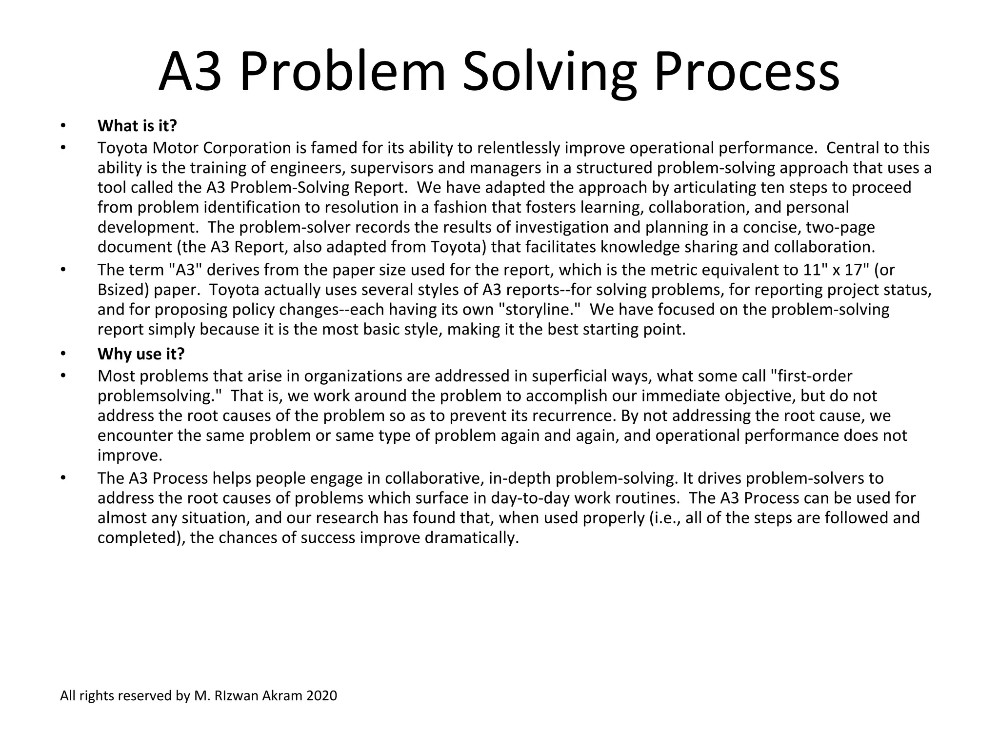 Lean Six Sigma is a management approach that aims to improve ...