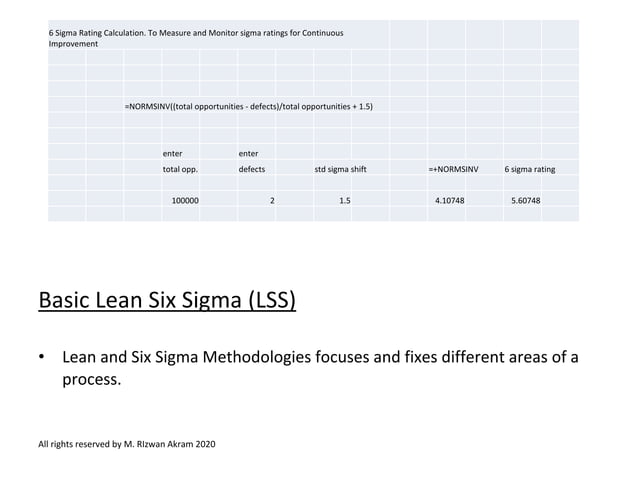 Lean Six Sigma is a management approach that aims to improve ...