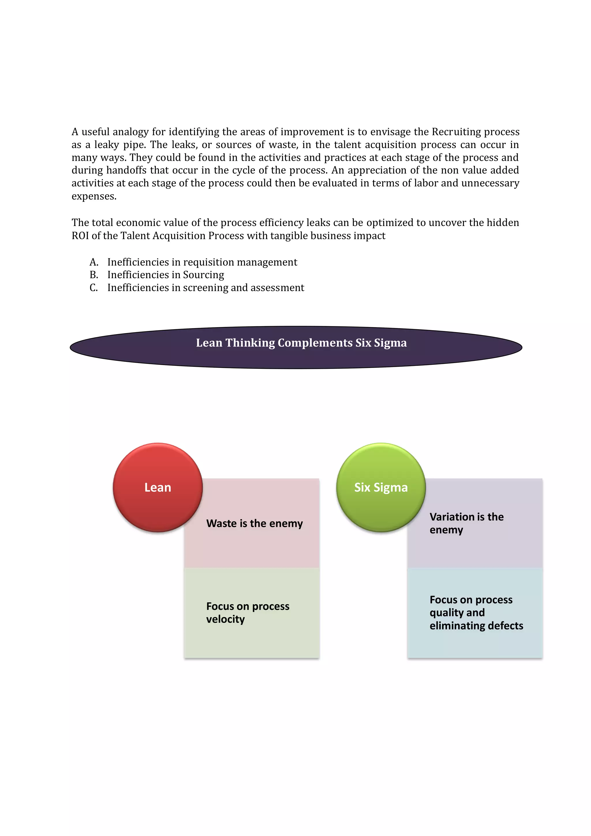 Lean six sigma tools in the hiring process | PDF
