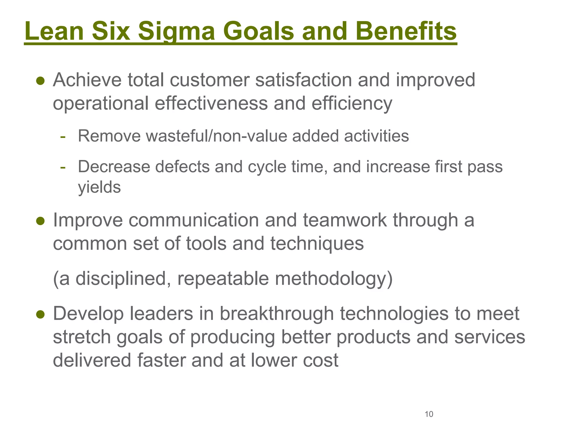 Lean six sigma Yellow Belt Complete training | PPTX
