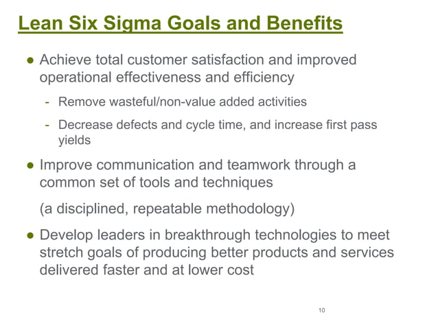 Lean six sigma Yellow Belt Complete training | PPTX