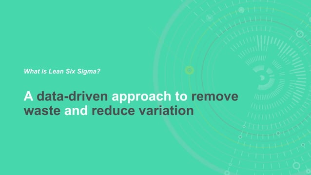 Lean six sigma explained: Beginners training | PPTX