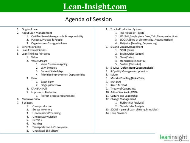 Lean Six Sigma Term Cheat Sheet