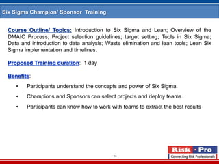 Lean six sigma training services 2013 | PPT