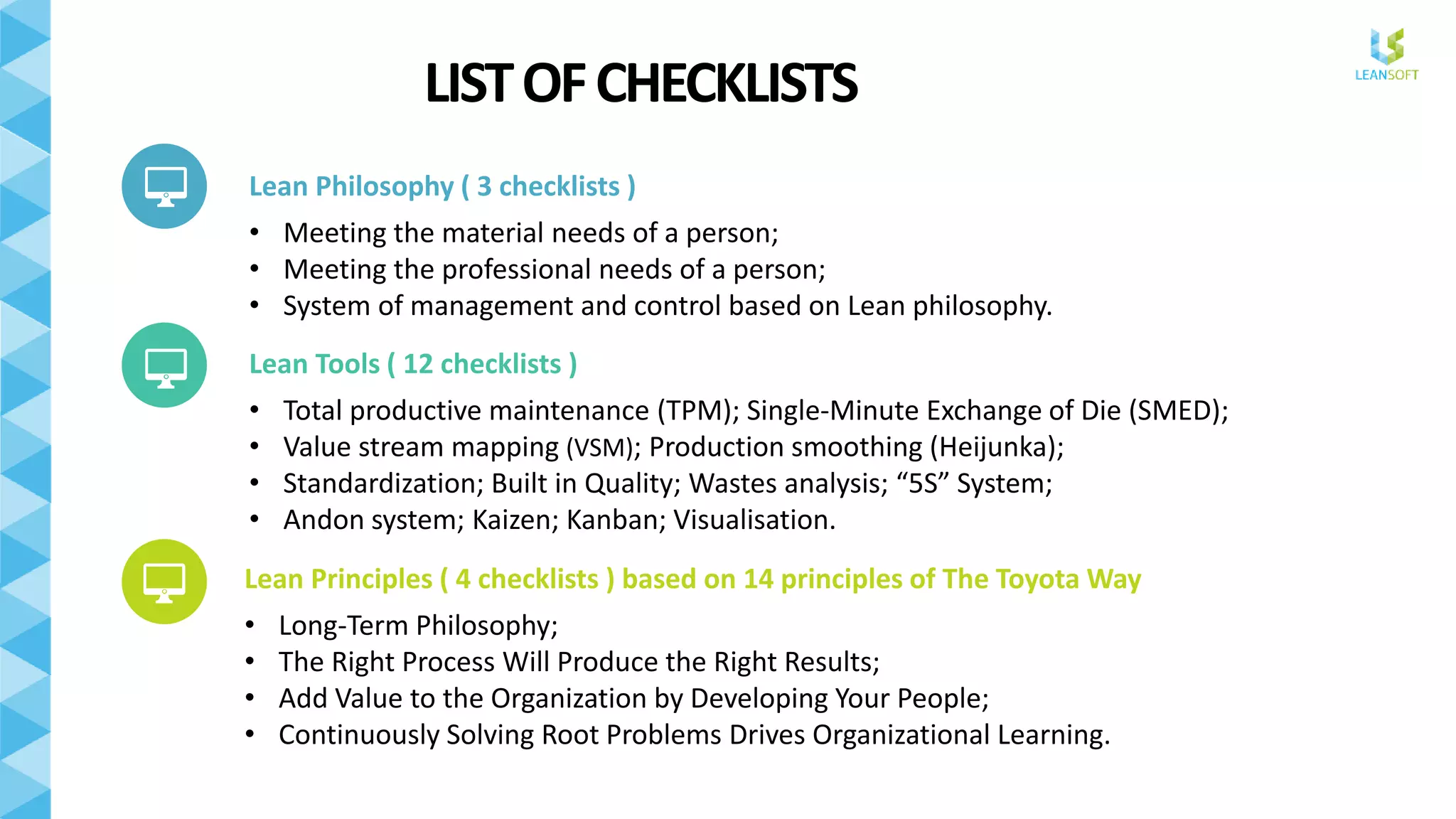 Project "Visual Lean: Audit Tracking System" by LeanSoft company | PPT