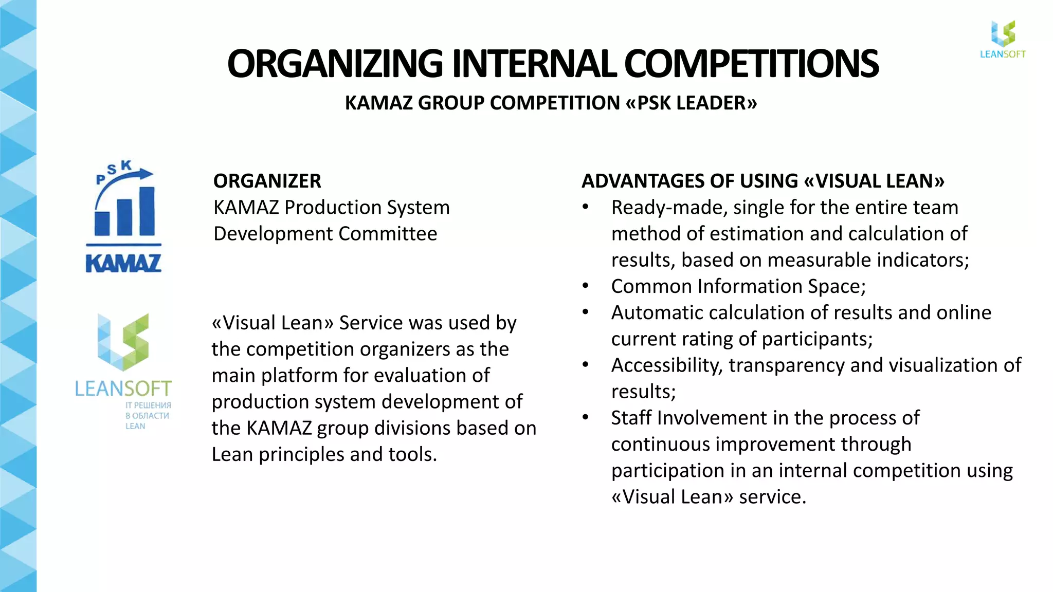 Project "Visual Lean: Audit Tracking System" by LeanSoft company | PPT