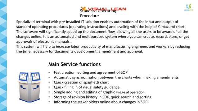 Project "Visual Lean: Audit Tracking System" by LeanSoft company | PPT