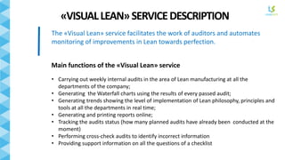 Project "Visual Lean: Audit Tracking System" by LeanSoft company | PPT