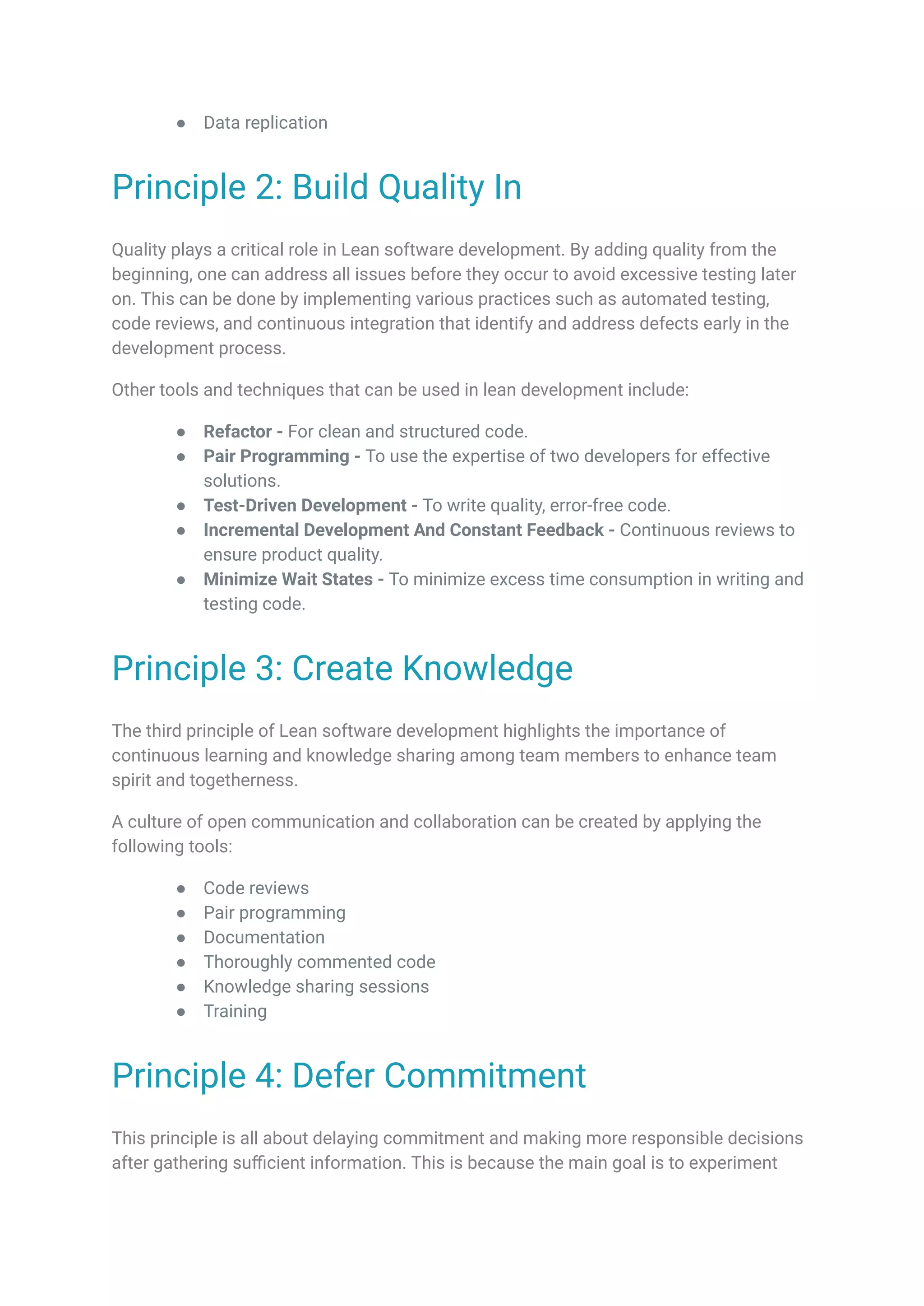 Lean Software Development: A Complete Guide | PDF