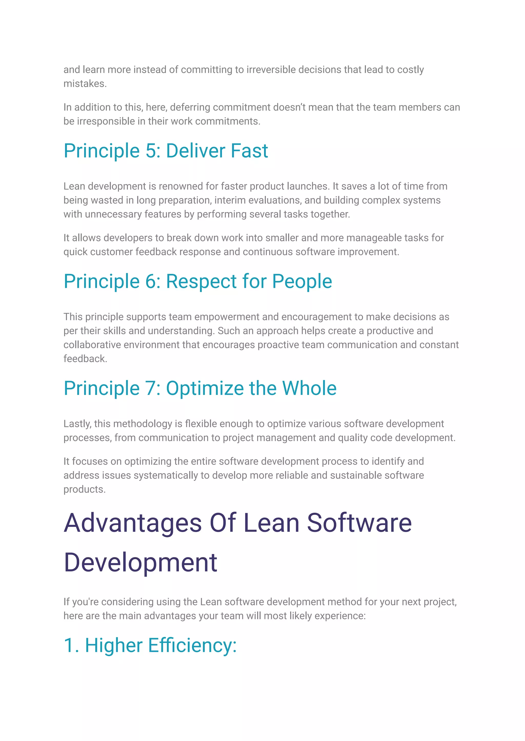 Lean Software Development: A Complete Guide | PDF