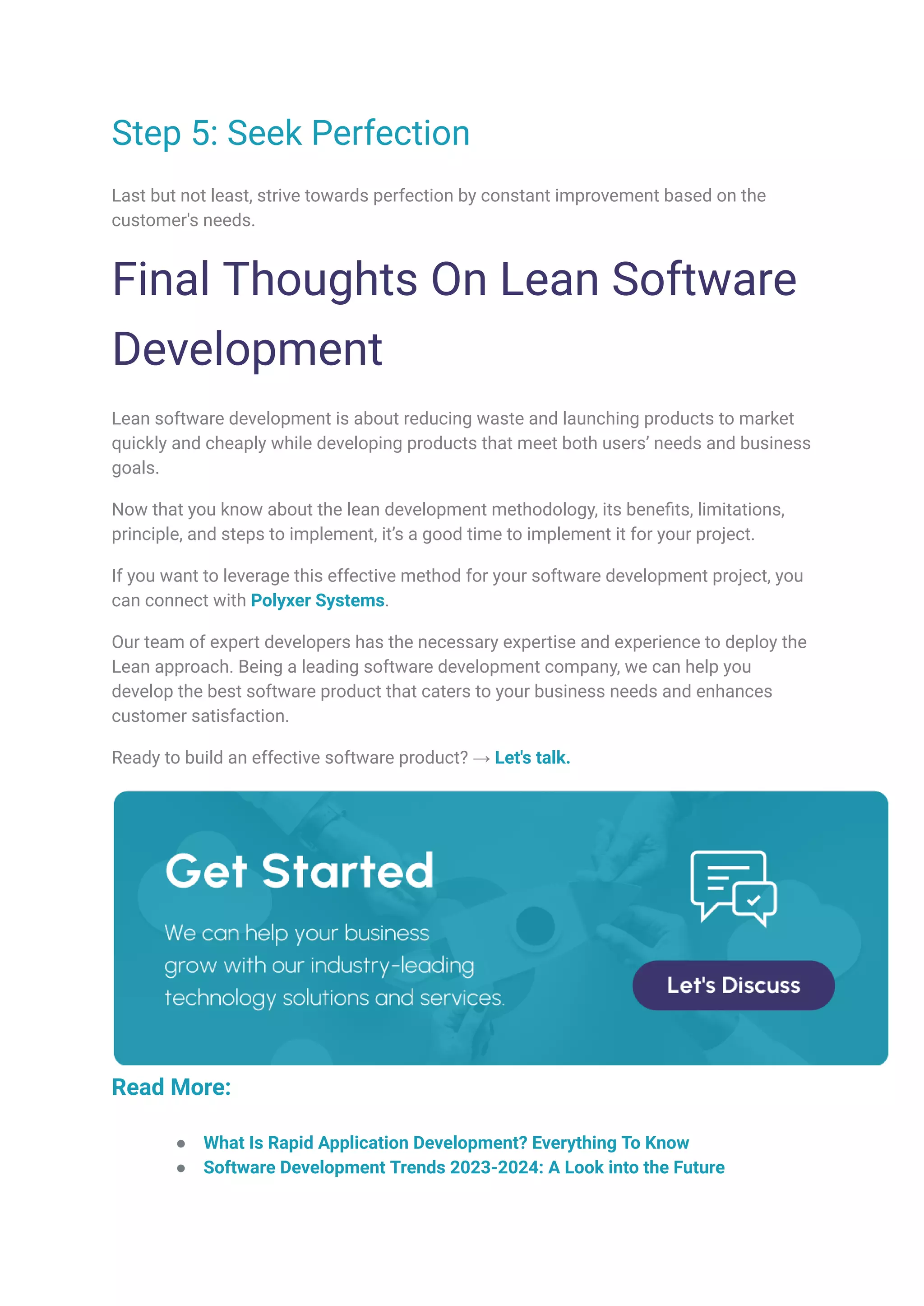 Lean Software Development: A Complete Guide | PDF