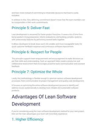 Lean Software Development: A Complete Guide | PDF