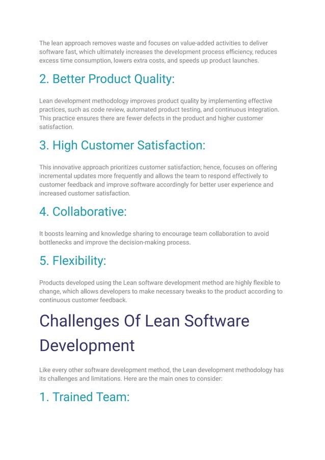 Lean Software Development: A Complete Guide | PDF