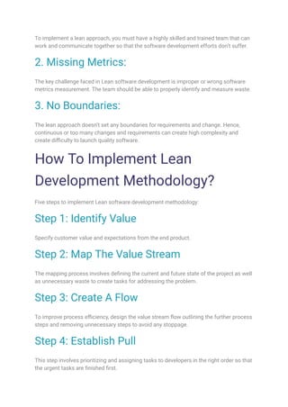 Lean Software Development: A Complete Guide | PDF
