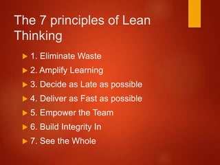 Lean software development and scrum model | PPTX | Technology & Computing