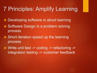 Lean software development and scrum model | PPTX | Technology & Computing