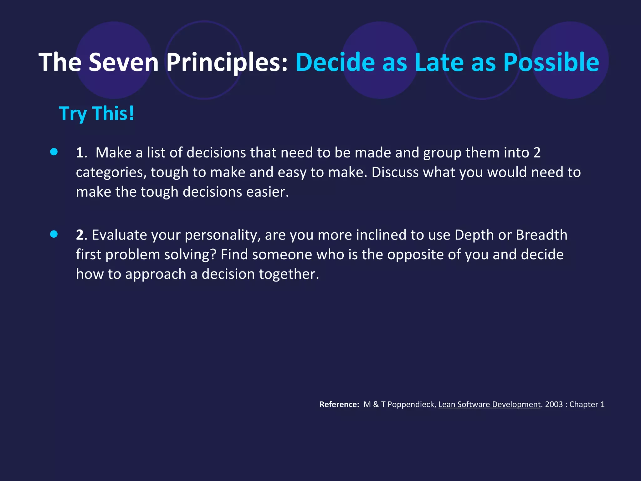 Lean Software Development Principles | PPT | Business | Business and ...