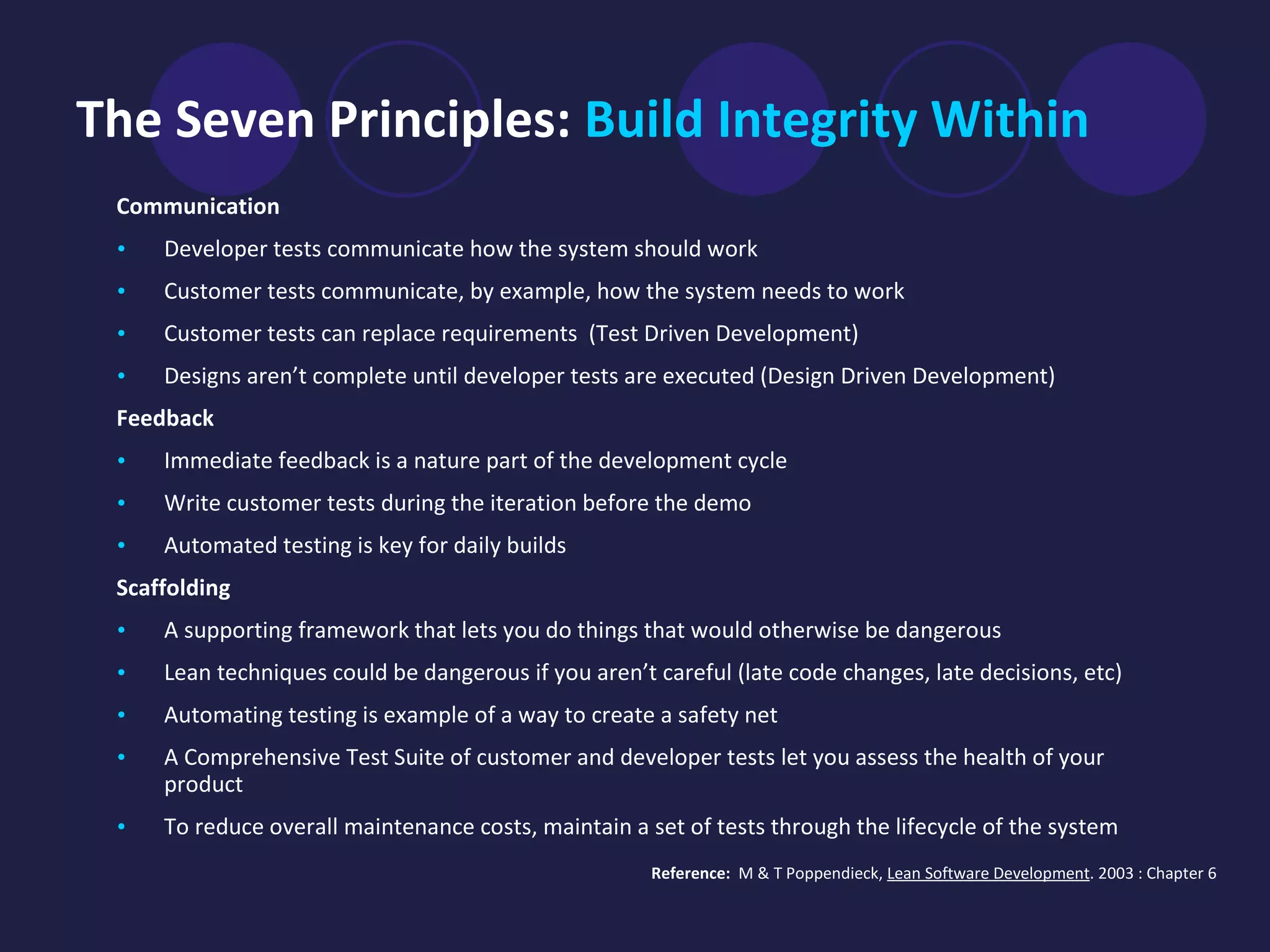 Lean Software Development Principles | PPT | Business | Business and ...
