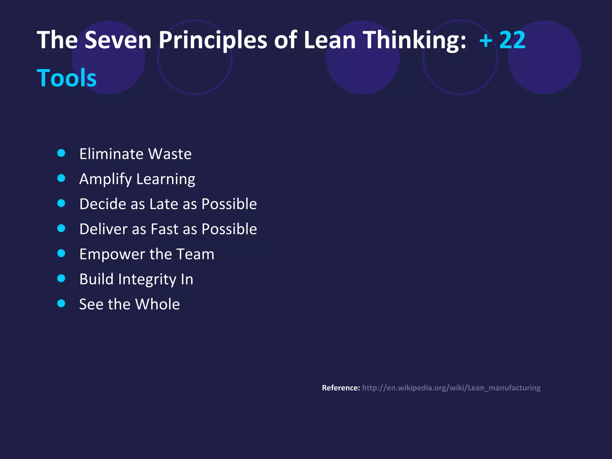 Lean Software Development Principles | PPT | Business | Business and ...