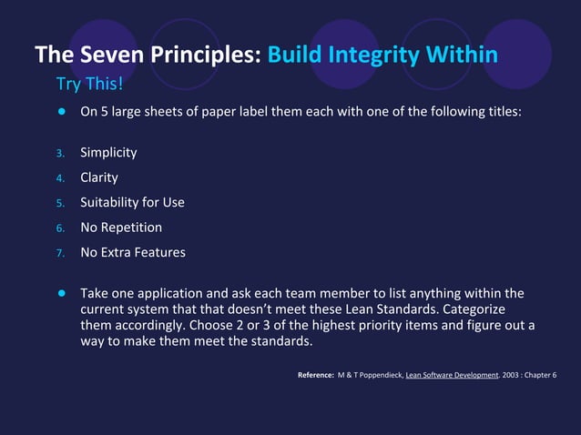 Lean Software Development Principles | PPT | Business | Business and ...