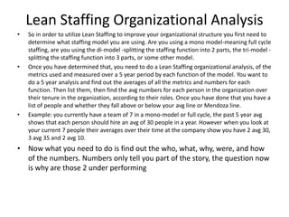 Lean – staffing style | PPT