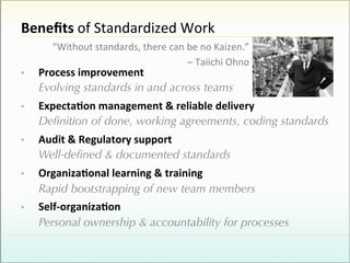 Making Improvement Standard: Making Agile Practices Dynamic through Lean Standard Work | PPT