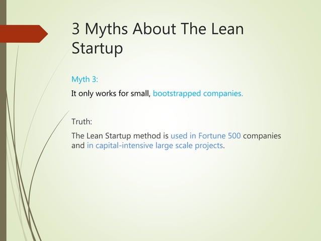 Lean startup | PPT