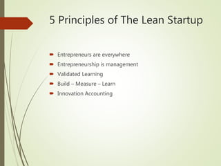 Lean startup | PPT