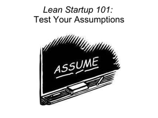 Lean startup 101 | PPT